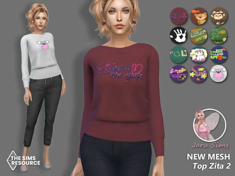 TOP Zita 2 – NEW Mesh Sims 4 CC Download