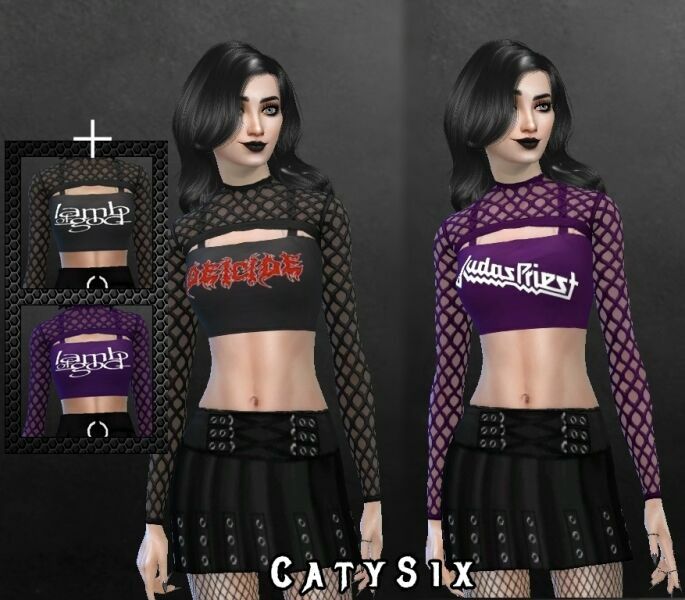 Tops Bands V5 By Catysix Sims 4 CC Download