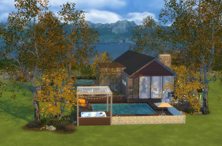 Autumn House Sims 4 CC Download