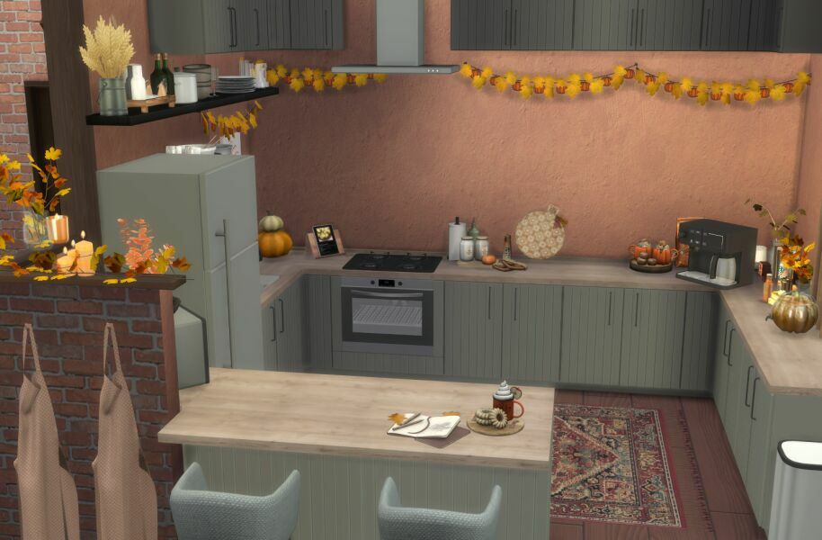 Autumn House Sims 4 CC Download