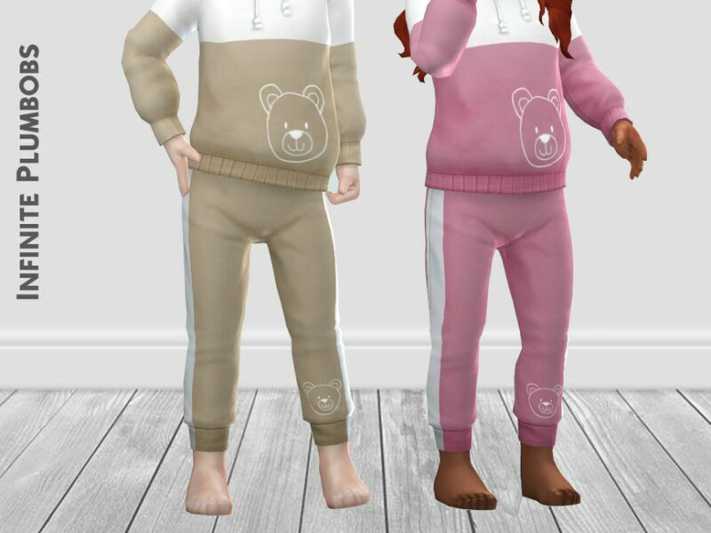 IP Toddler Teddy Bear Joggers By Infiniteplumbobs Sims 4 CC Download