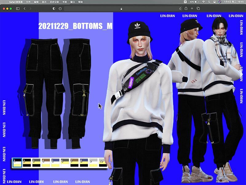 Men’S Overalls Sims 4 CC Download