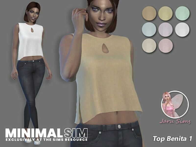 Minimal SIM TOP Benita 1 Sims 4 CC Download