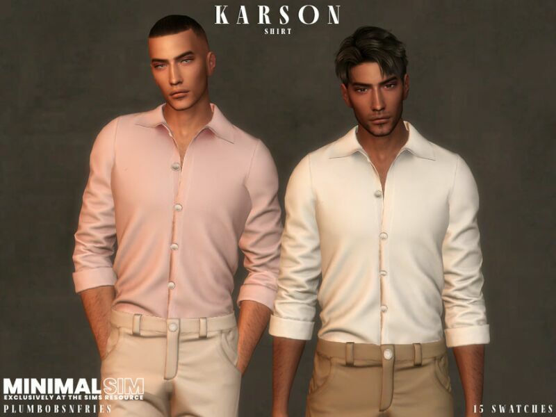 Minimalsim – Karson | Shirt Sims 4 CC Download