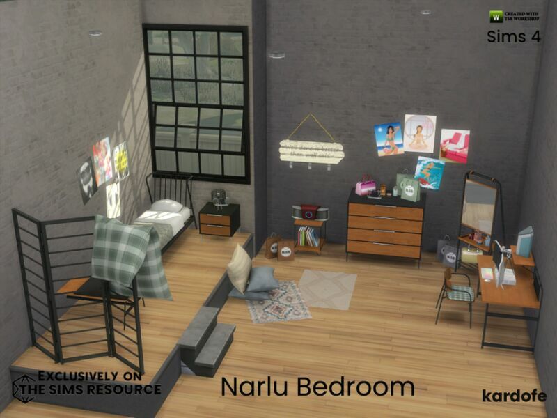 Narlu Bedroom By Kardofe Sims 4 CC Download