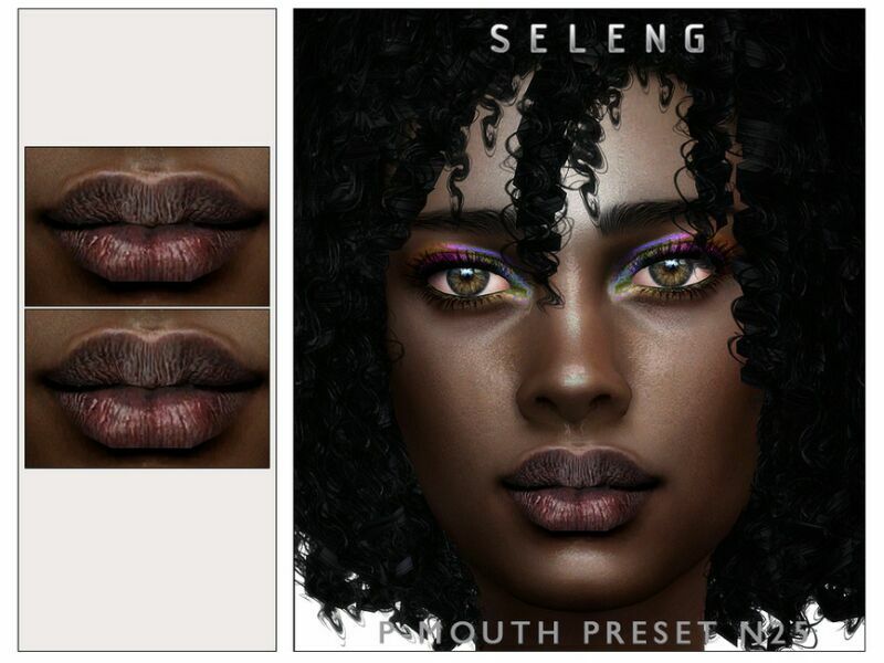 P-Mouth Preset N25 [Patreon] By Seleng Sims 4 CC Download