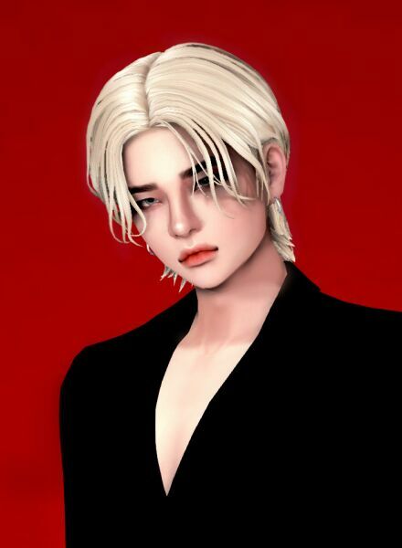 RED Lights Hairstyle Sims 4 CC Download