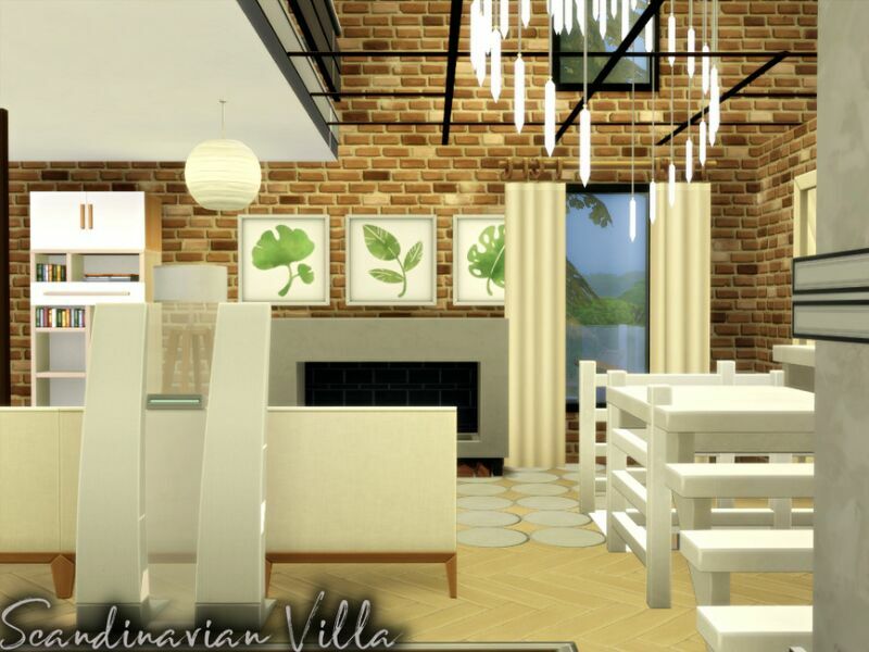 Scandinavian Villa | Nocc By Simzmora Sims 4 CC Download