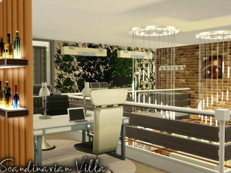 Scandinavian Villa | Nocc By Simzmora Sims 4 CC Download