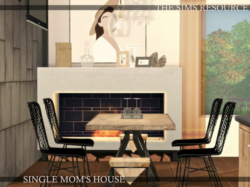 Single Mom’S House | CC Only TSR By Simzmora Sims 4 CC Download