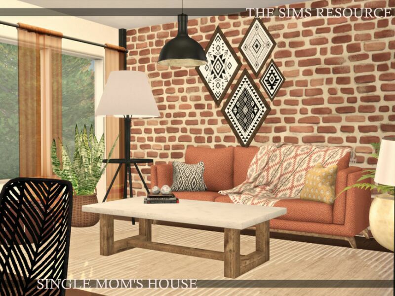 Single Mom’S House | CC Only TSR By Simzmora Sims 4 CC Download