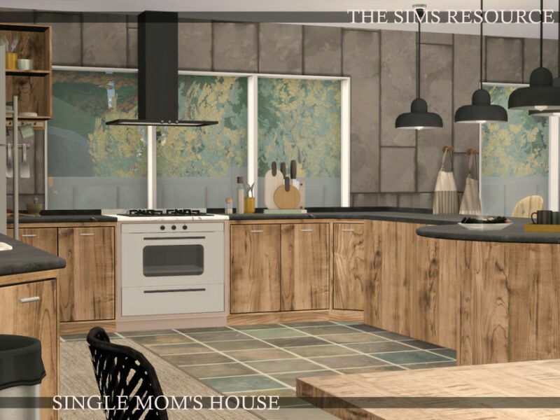 Single Mom’S House | CC Only TSR By Simzmora Sims 4 CC Download