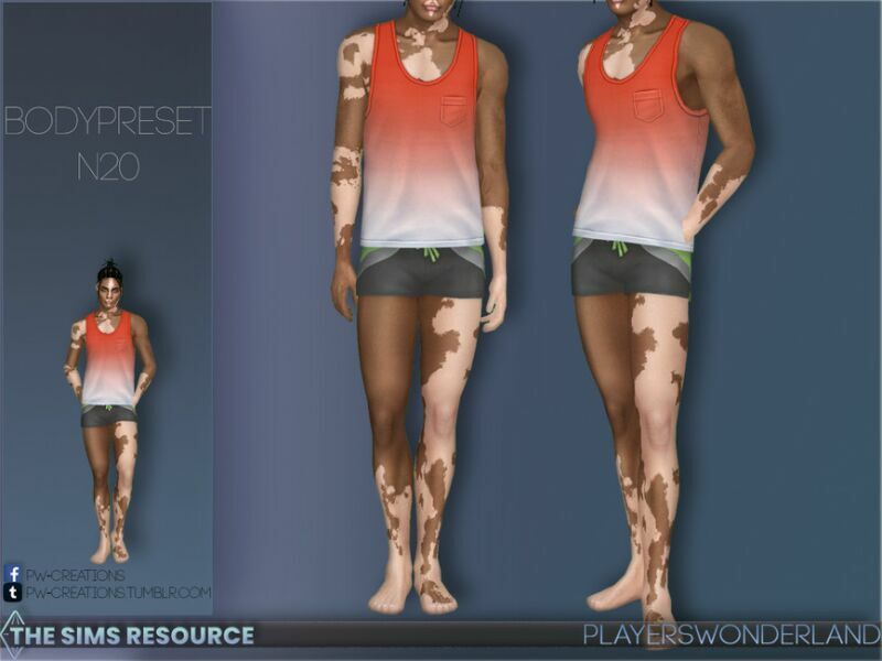 Bodypreset N20 By Playerswonderland Sims 4 CC Download