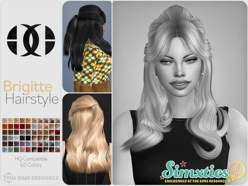 / Brigitte Hairstyle Sims 4 CC Download