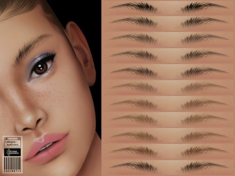 Eyebrows | N50 By Cosimetic Sims 4 CC Download