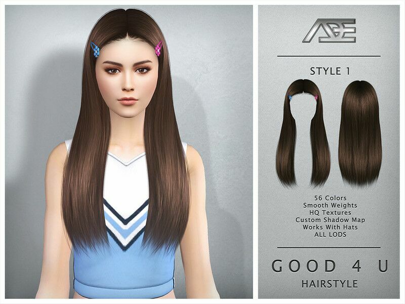 Good 4 U – Style 1 (Hairstyle) Sims 4 CC Download