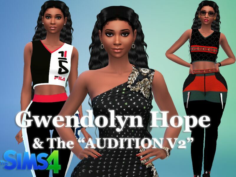 Gwendolyn Hope & “THE Audition V2” Body Preset By VTK Sims 4 CC Download