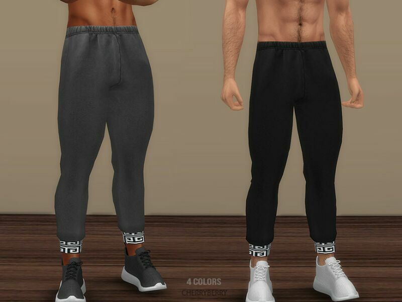 Kiril – Men’S Sweatpants By Cherryberrysim Sims 4 CC Download