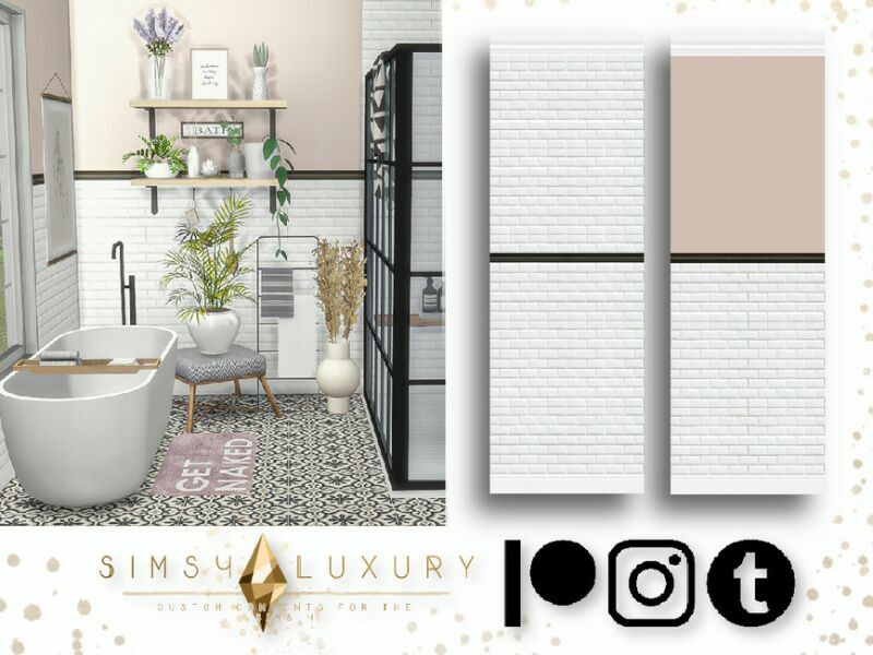 Liria Tiles Collection – Wallpapers Sims 4 CC Download