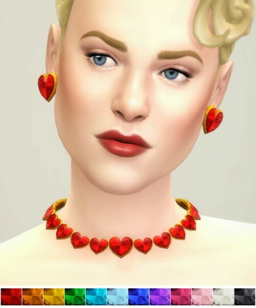M Jewelry Viii ( 4 Types / 12 Colors) Sims 4 CC Download