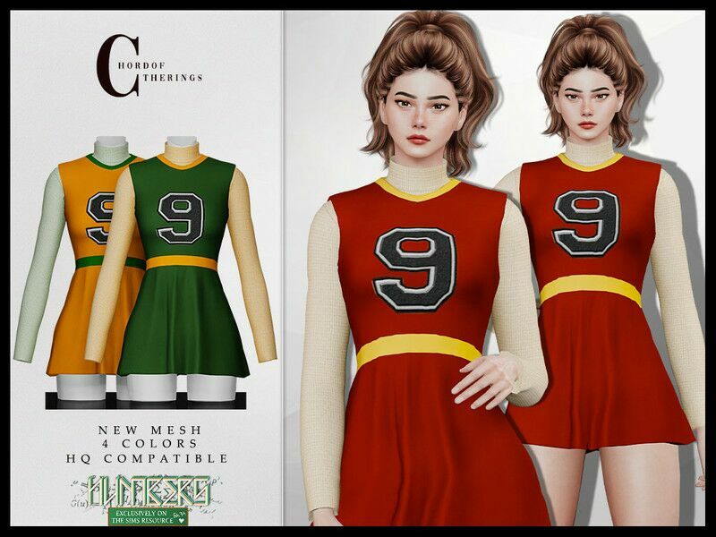Numbers Outfit O-50 Sims 4 CC Download