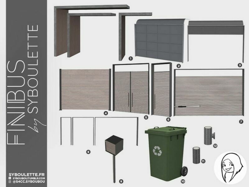 Patreon Ealry Release – Finibus SET – Part 2: Fence By Syboubou Sims 4 ...