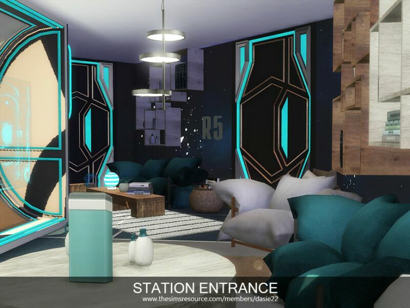 Station Entrance By Dasie2 Sims 4 CC Download
