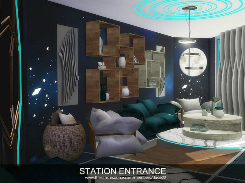 Station Entrance By Dasie2 Sims 4 CC Download