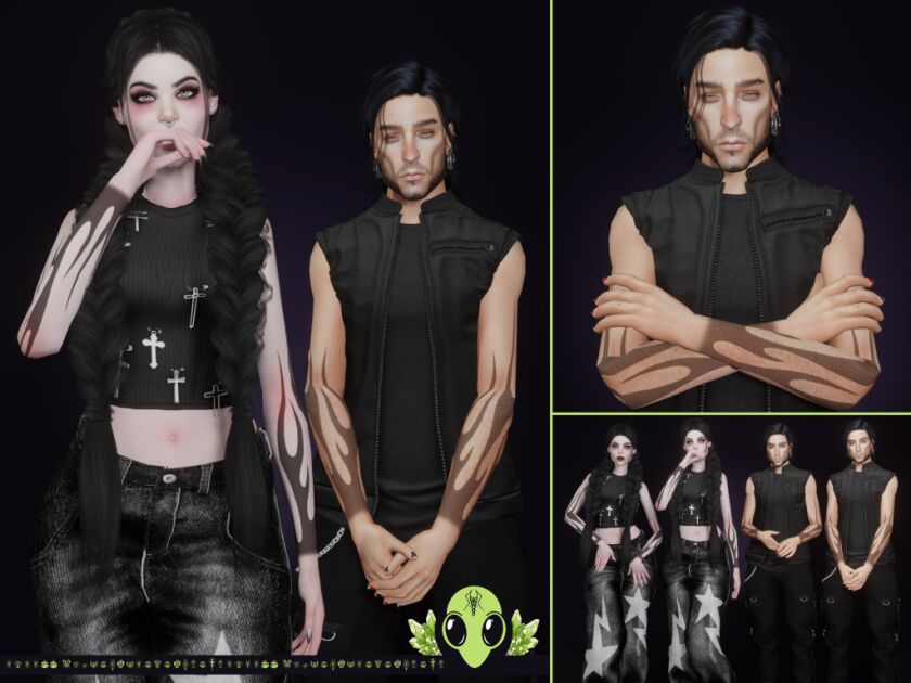 BAD Nature Tattoo - TSR Exclusive Sims 4 CC Download