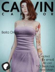 Bella Dress By Carvincaptoor Sims 4 CC Download