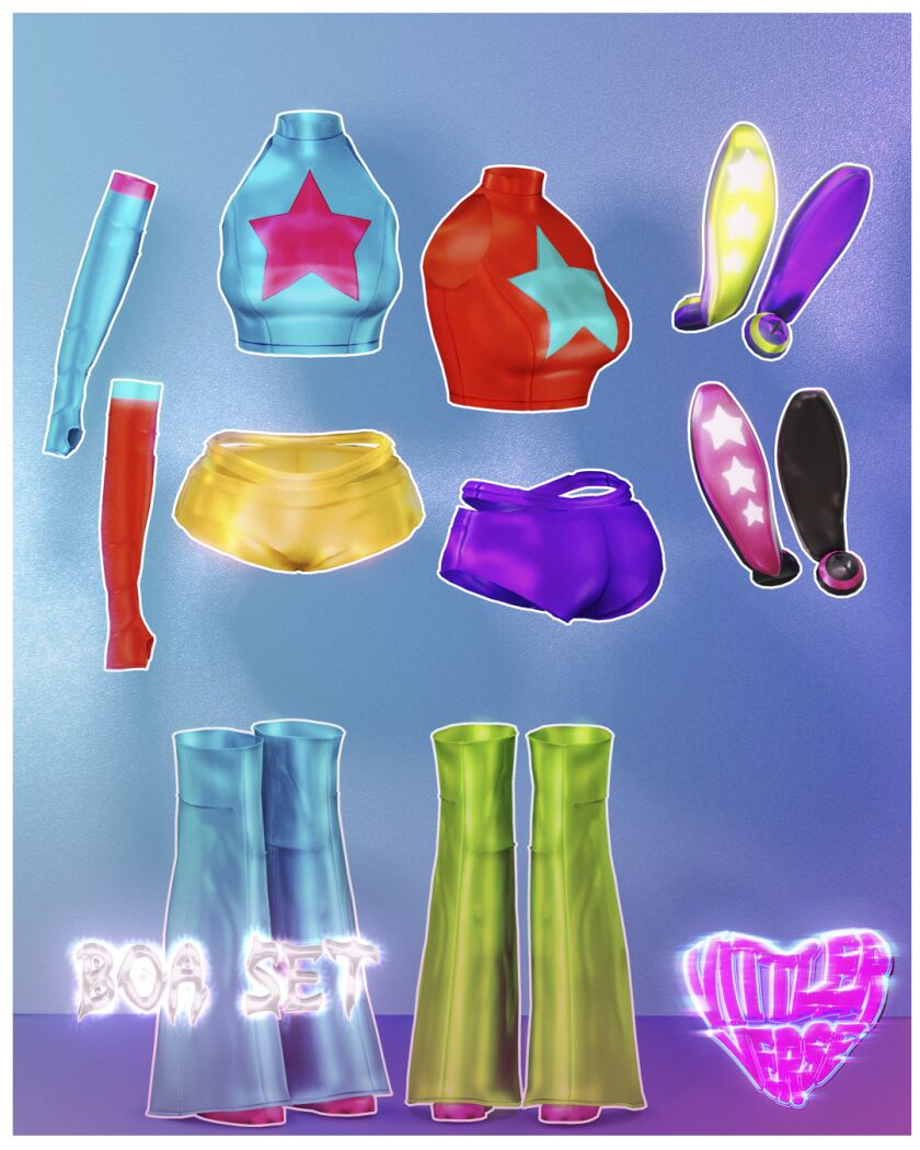 BOA SET & Hair 🎮🐍 (TS4) Sims 4 CC Download