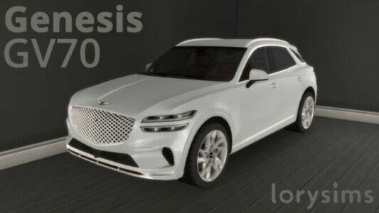 2022 Genesis GV70 By Lorysims Sims 4 CC Download