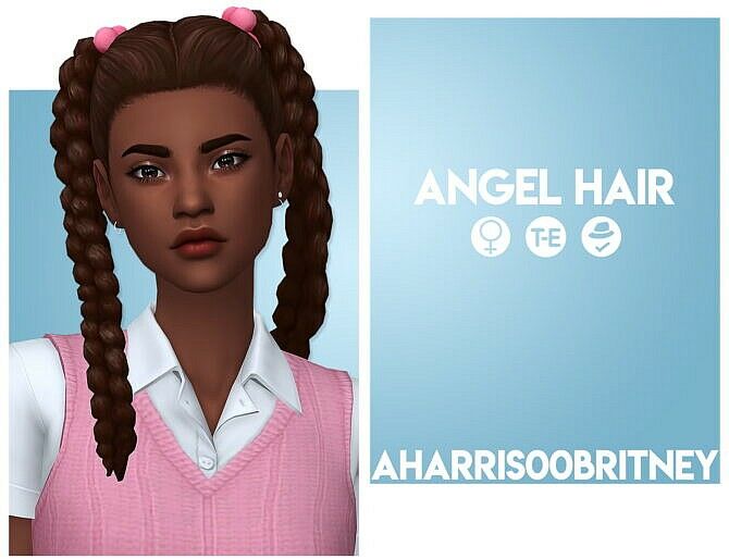 Angel Hair Sims 4 CC Download
