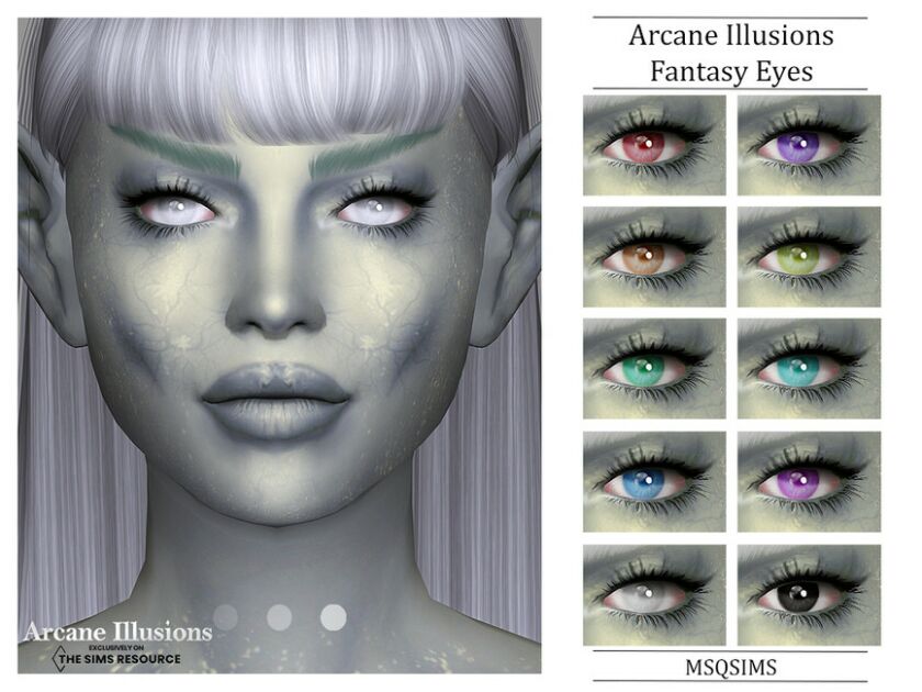 Arcane Illusions Fantasy Eyes By Msqsims Sims 4 CC Download