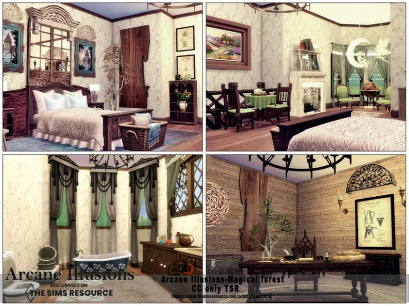 Arcane Illusions-Magical Forest-Cc Onlytsr By Danuta720 Sims 4 CC Download