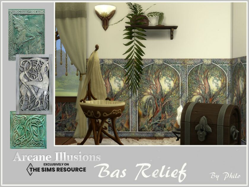 Arcane Illusions_Bas Relief By Philo Sims 4 CC Download