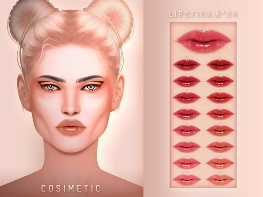 Cosimetic Lipstick N34 By Cosimetic Sims 4 CC Download
