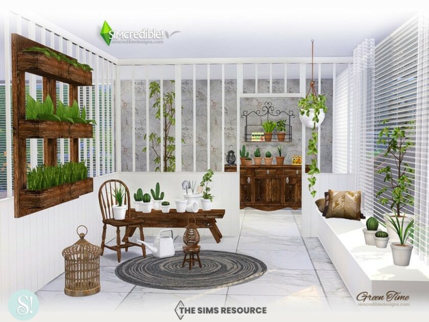 Green Time [WEB Transfer] By Simcredible! Sims 4 CC Download