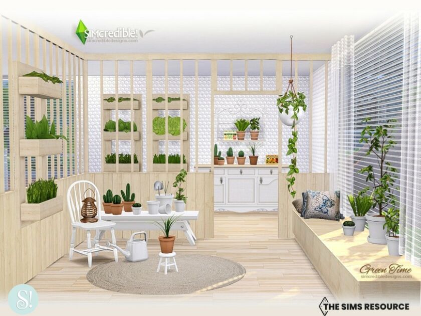 Green Time [WEB Transfer] By Simcredible! Sims 4 CC Download