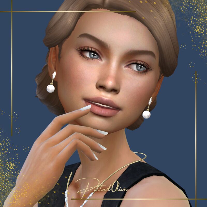 Melissa Pearl Earrings Sims 4 CC Download