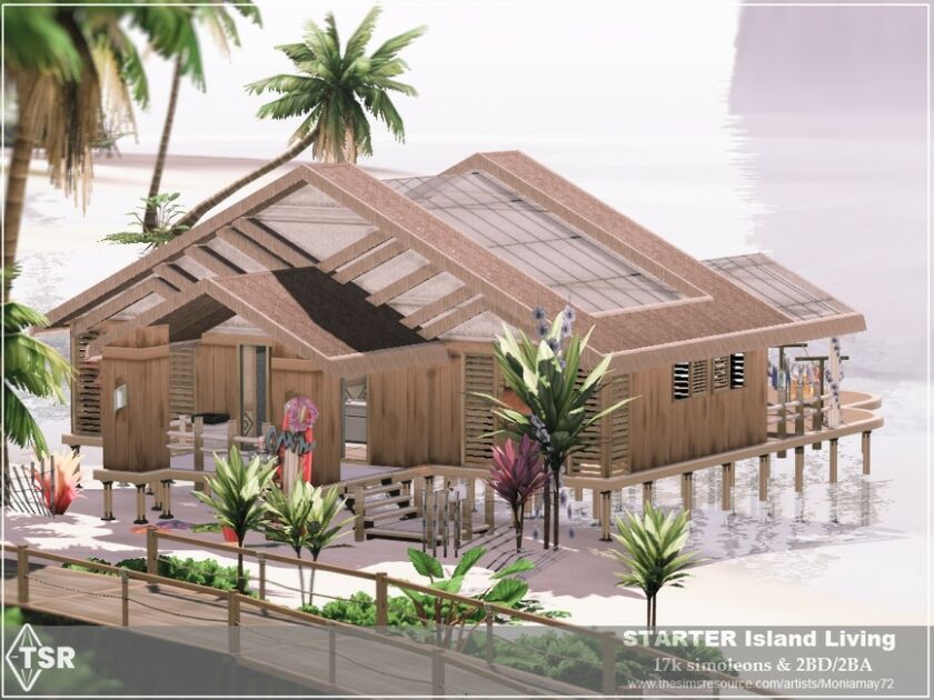 MY Atol Starter House By Moniamay72 Sims 4 CC Download