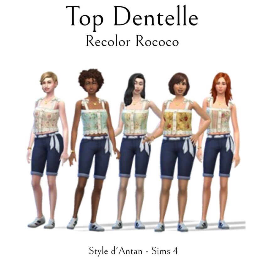 Recolor TOP Dentelle - 20 Motifs RococoRequis CottagelivingTelecharger ...