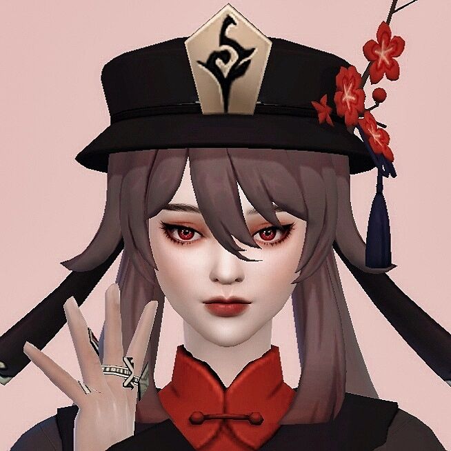 The | HU TAO Genshin Impact By Hedennychen Sims 4 CC Download