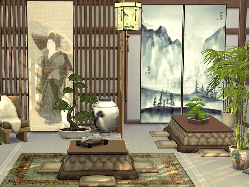 Traditional TEA Room // CC Needed By Flubs79 Sims 4 CC Download