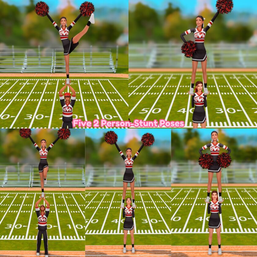 Cheer Posepack Sims 4 CC Download