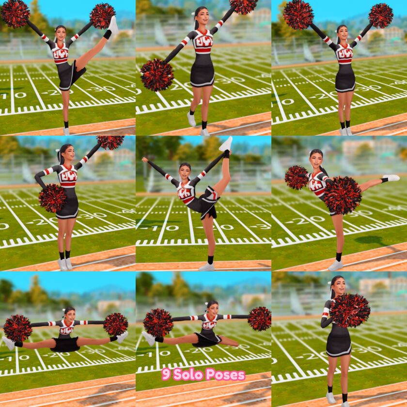 Cheer Posepack Sims 4 CC Download