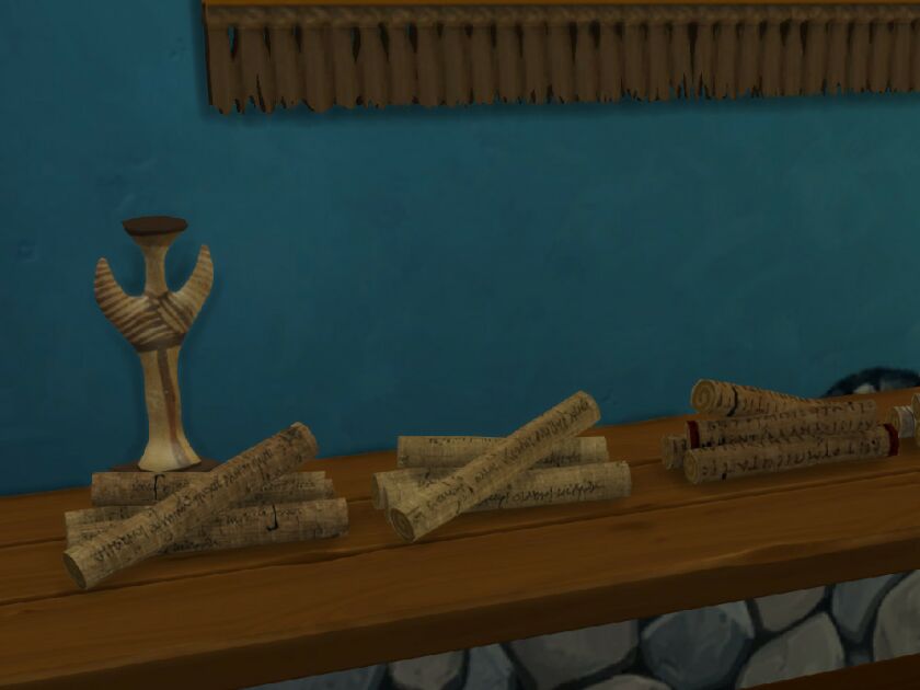 Research & Debate Scrolls Sims 4 CC Download