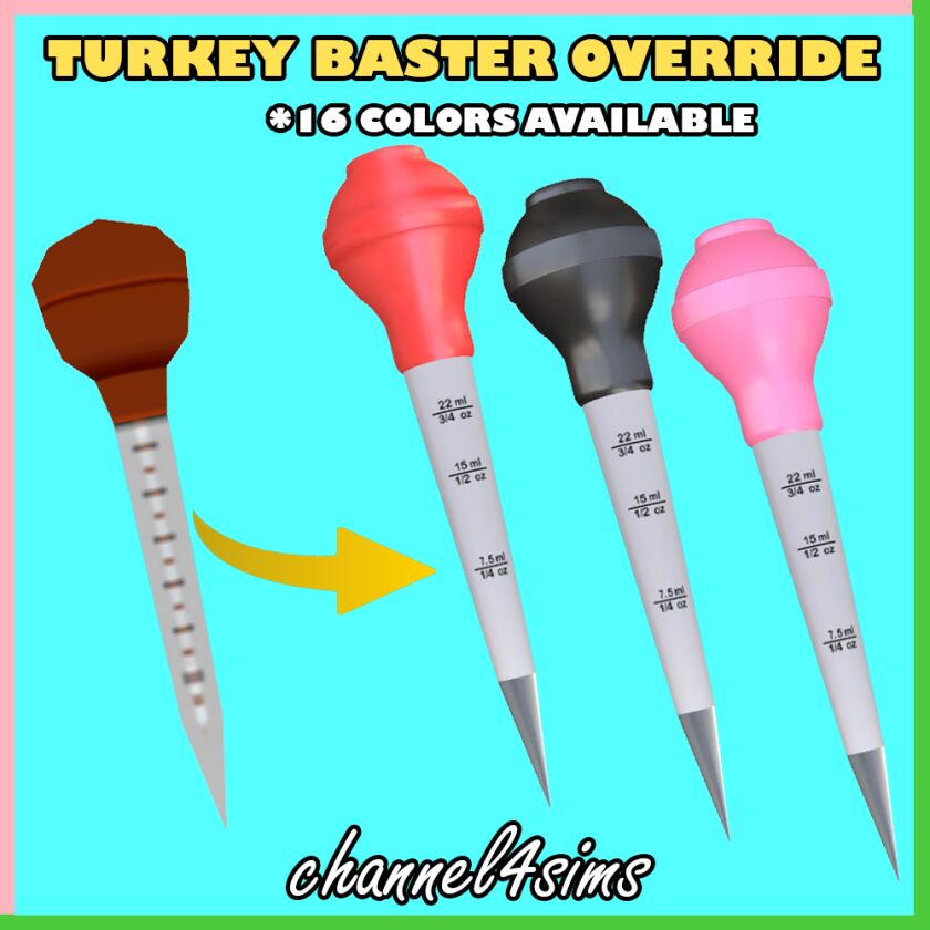Turkey Baster Override Sims 4 CC Download
