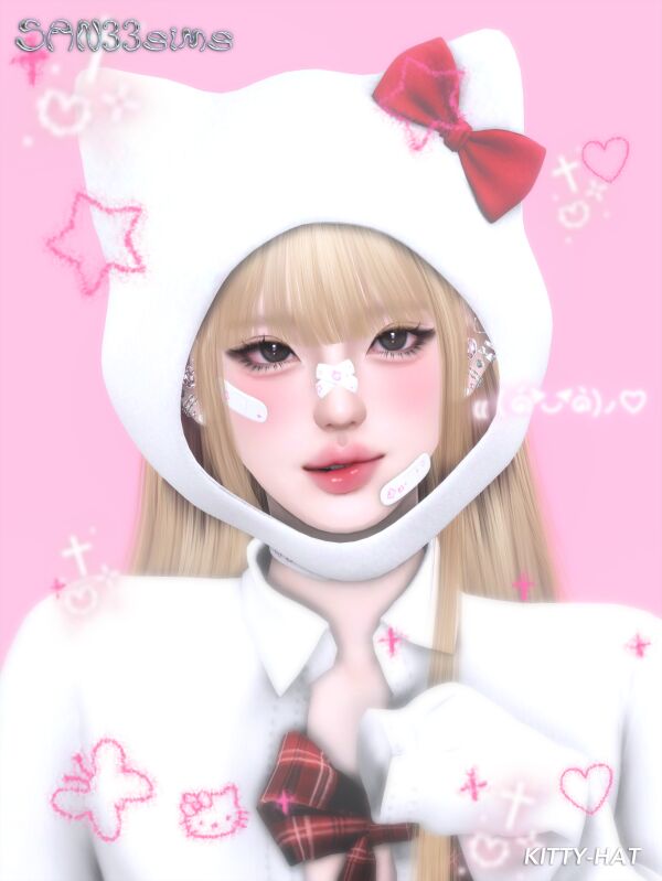 Kitty-Hat Sims 4 CC Download