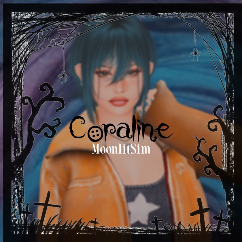 Coraline Inspired Sim for Halloween Sims 4 CC Download